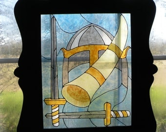 Stained glass viking | Etsy