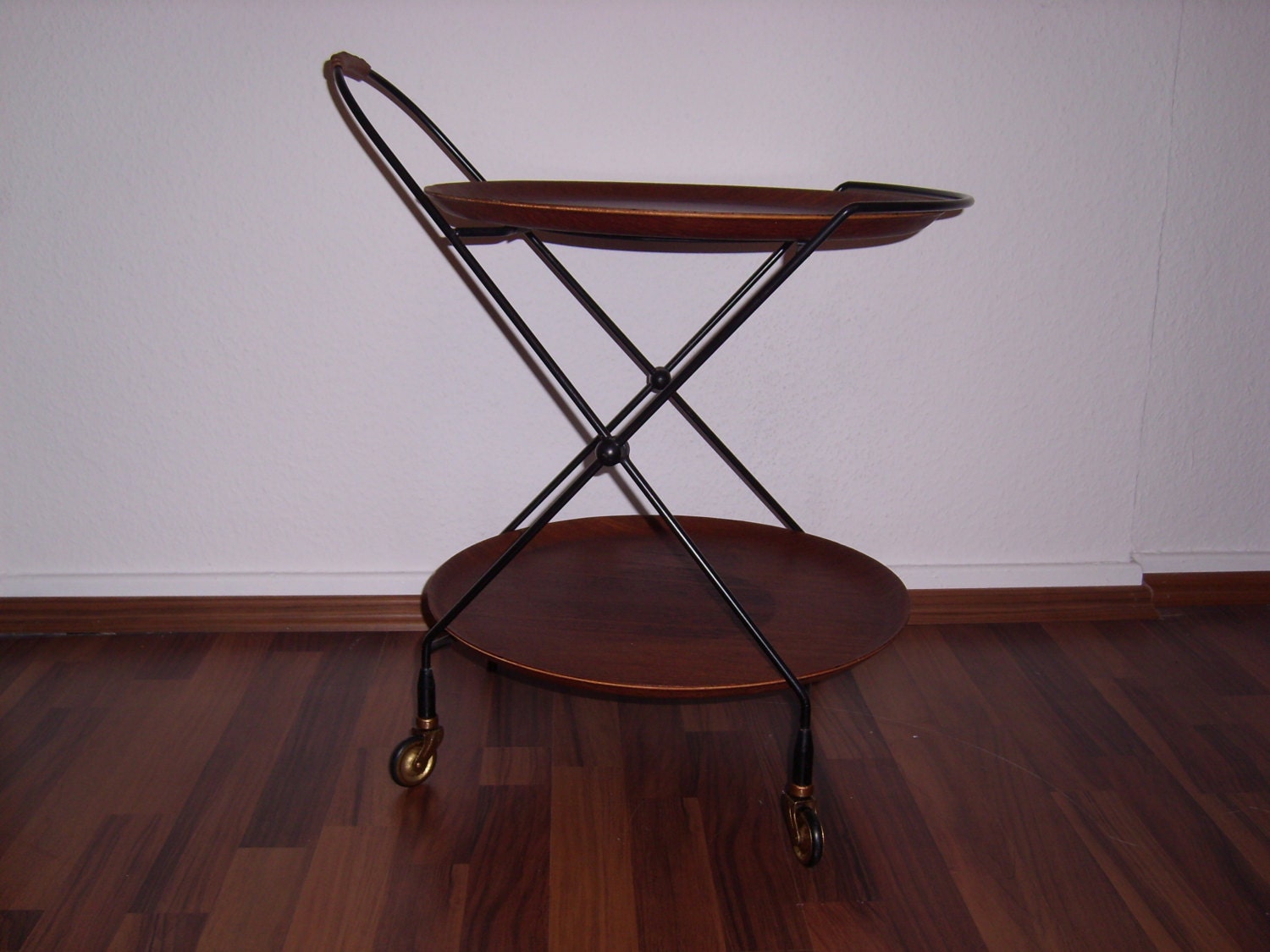 string teak-plywood tea caddy table 1960s Eames era – Haute Juice