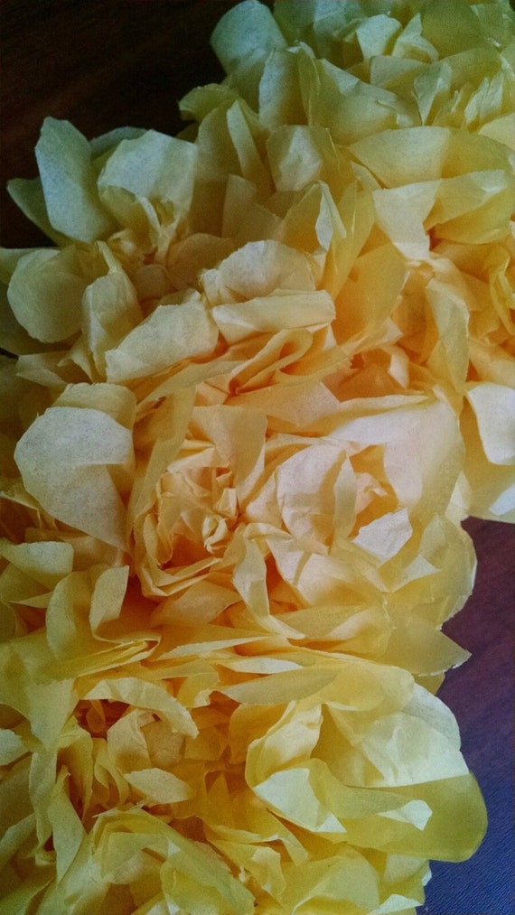 Items similar to Handmade Hanging Tissue Paper Flower Letters on Etsy