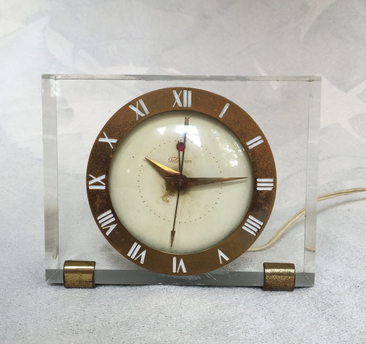 Telechron Electric Clock in Acrylic Model 7H141