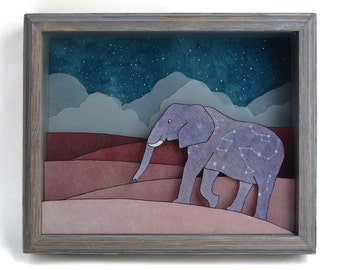 Map shadow box | Etsy