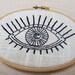 STARRY EYED pdf embroidery pattern modern trend by cozyblue