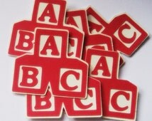 Popular items for abc blocks on Etsy