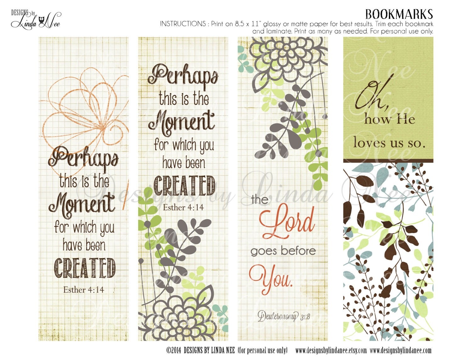 Printable Christian Bookmarks