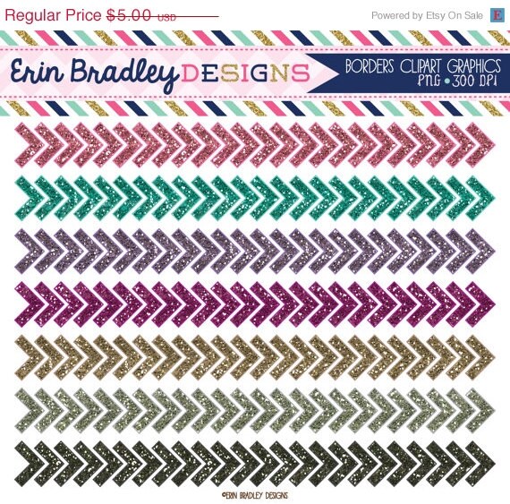 50% OFF SALE Glitter Chevron Borders Clipart by ErinBradleyDesigns 50% OFF SALE Glitter Chevron Borders Clipart by ErinBradleyDesigns