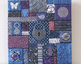 Polymer clay tiles | Etsy