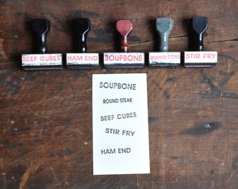 Butcher stamps | Etsy