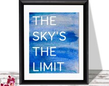 Popular items for the skys the limit on Etsy