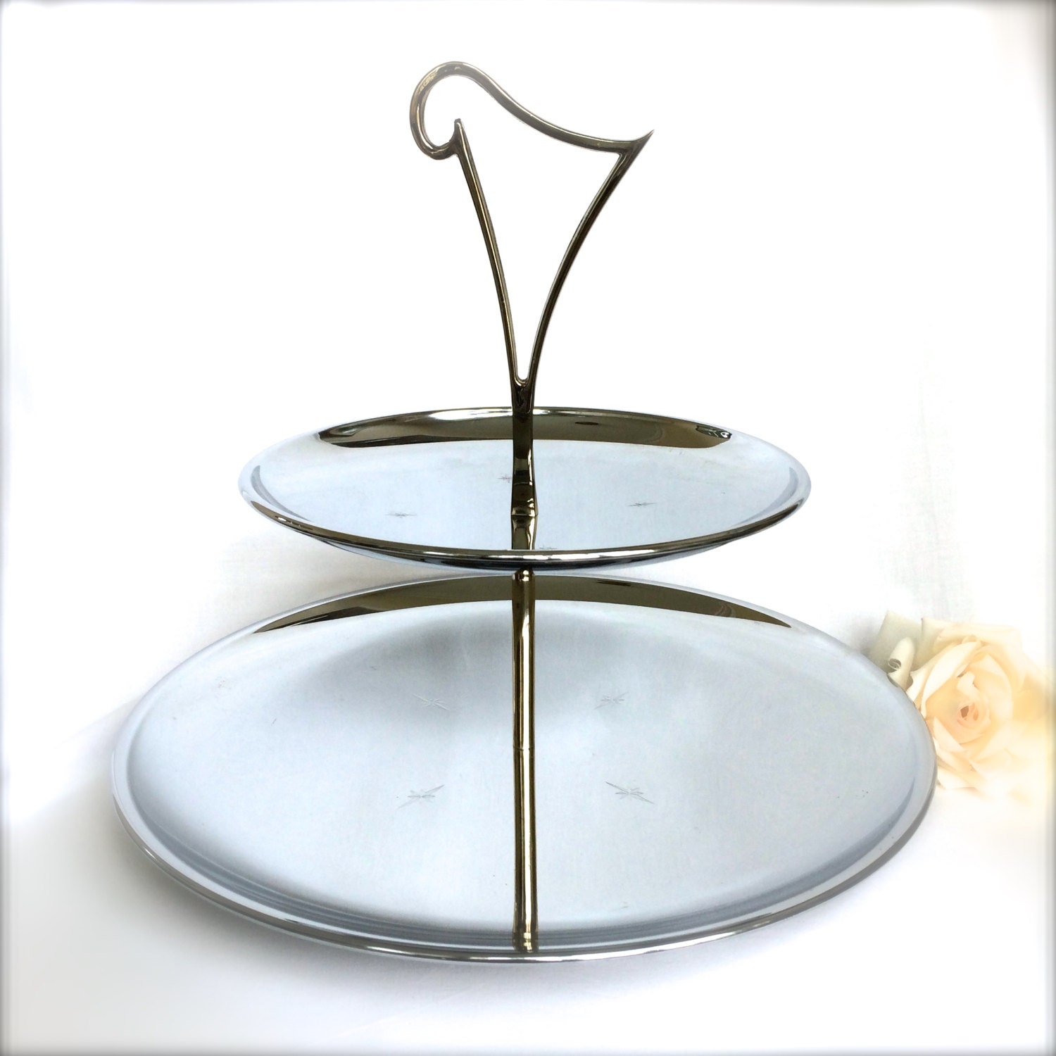 Tiered plate Riviera Chromeware Vintage Mid Century Silver – Haute Juice