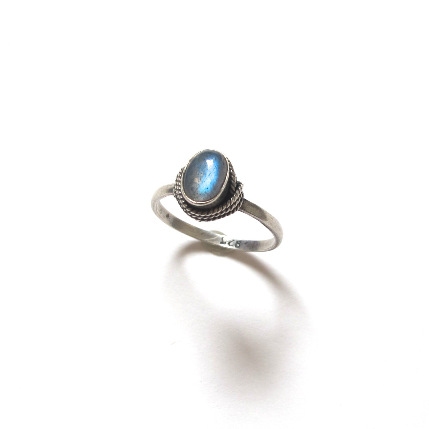 Vintage Sterling Silver & Labradorite Ring / / by goldeluxe
