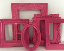 Popular items for hot pink frame on Etsy