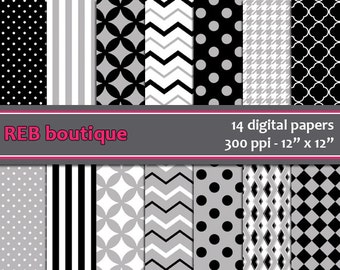 Grey white chevron | Etsy