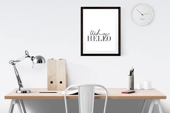 Items similar to Why Hello Print on Etsy