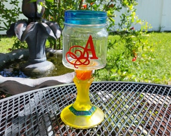 16 oz MASON JAR Sippy Tumbler Glass with by MasonJarDesignsbyCH