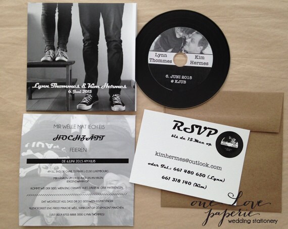 Personalized Cd Invitation