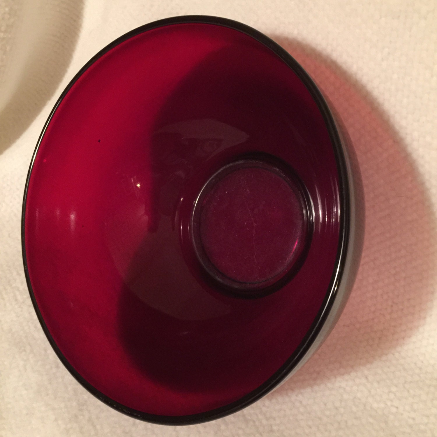 Vintage Ruby red Bowl – Haute Juice