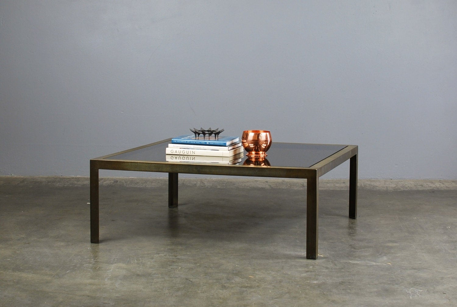 Architectural Brass and Glass Parsons Coffee Table – Haute Juice