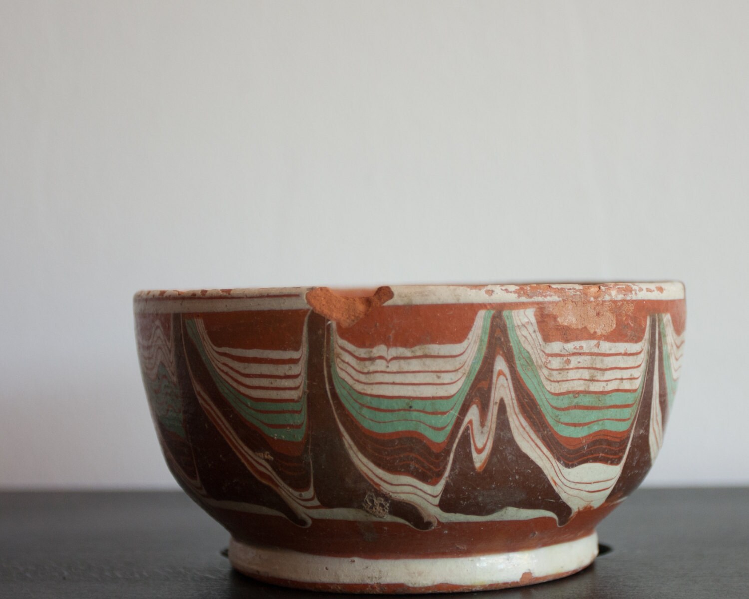 Ceramic Bowl, Hand painted Antique Bowl, Bulgarian Troyan Pottery ...