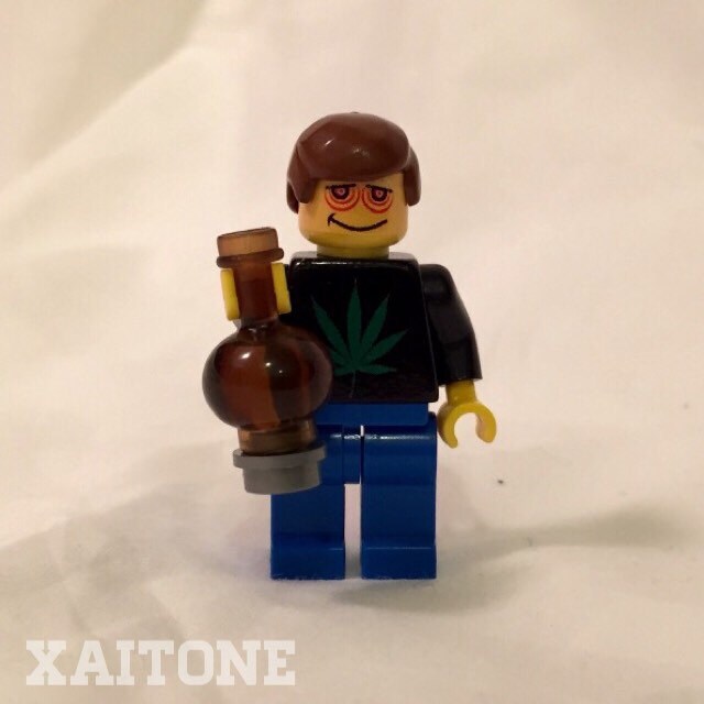 Stoner. Custom Lego Minifigure with Bong. by xaitone on Etsy