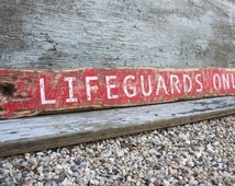 Unique lifeguard signs related items | Etsy