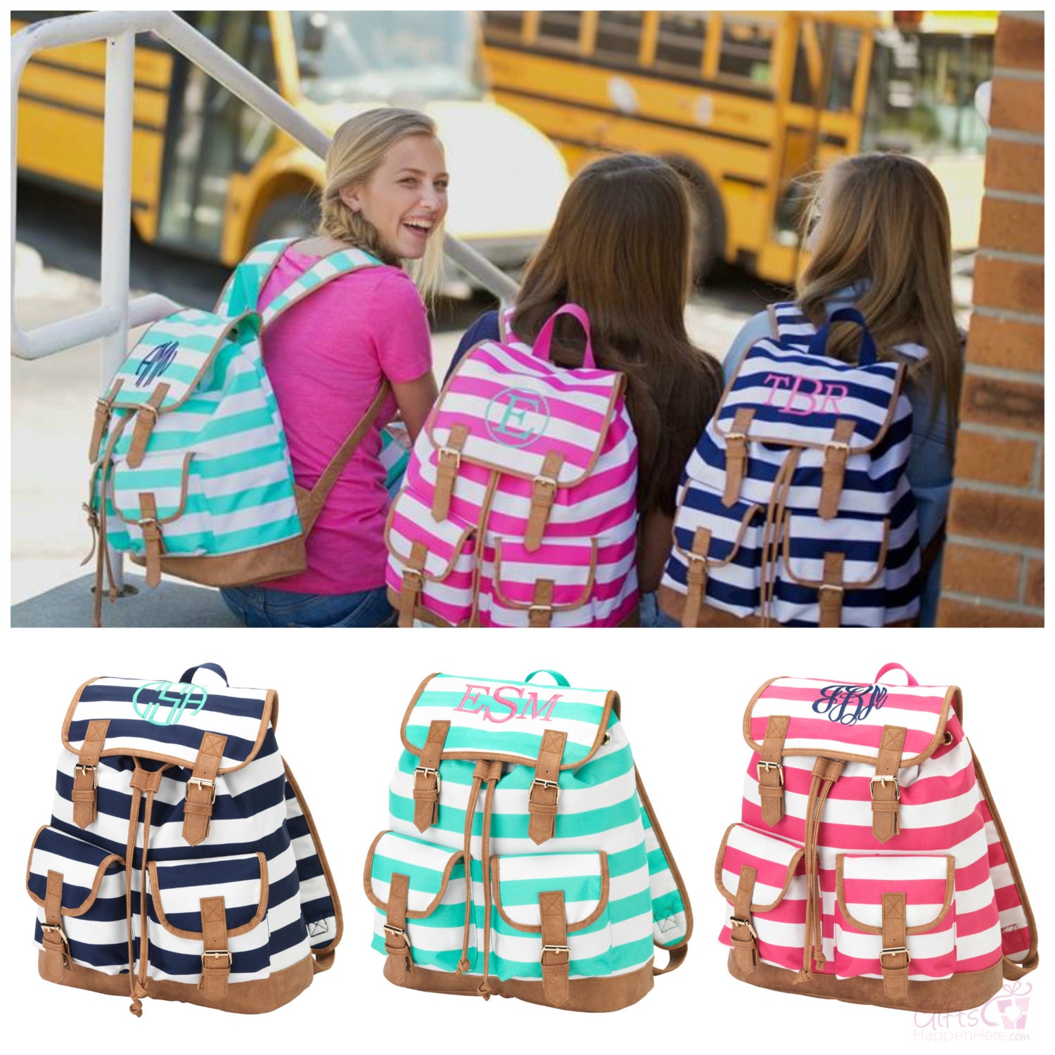 Monogram Backpacks For Teen Girls | semashow.com