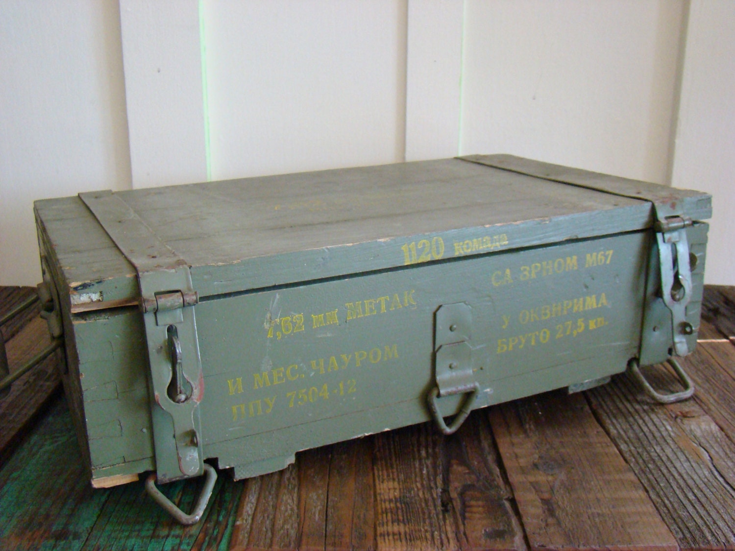 Vintage Russian Wooden Ammunition Box – Haute Juice