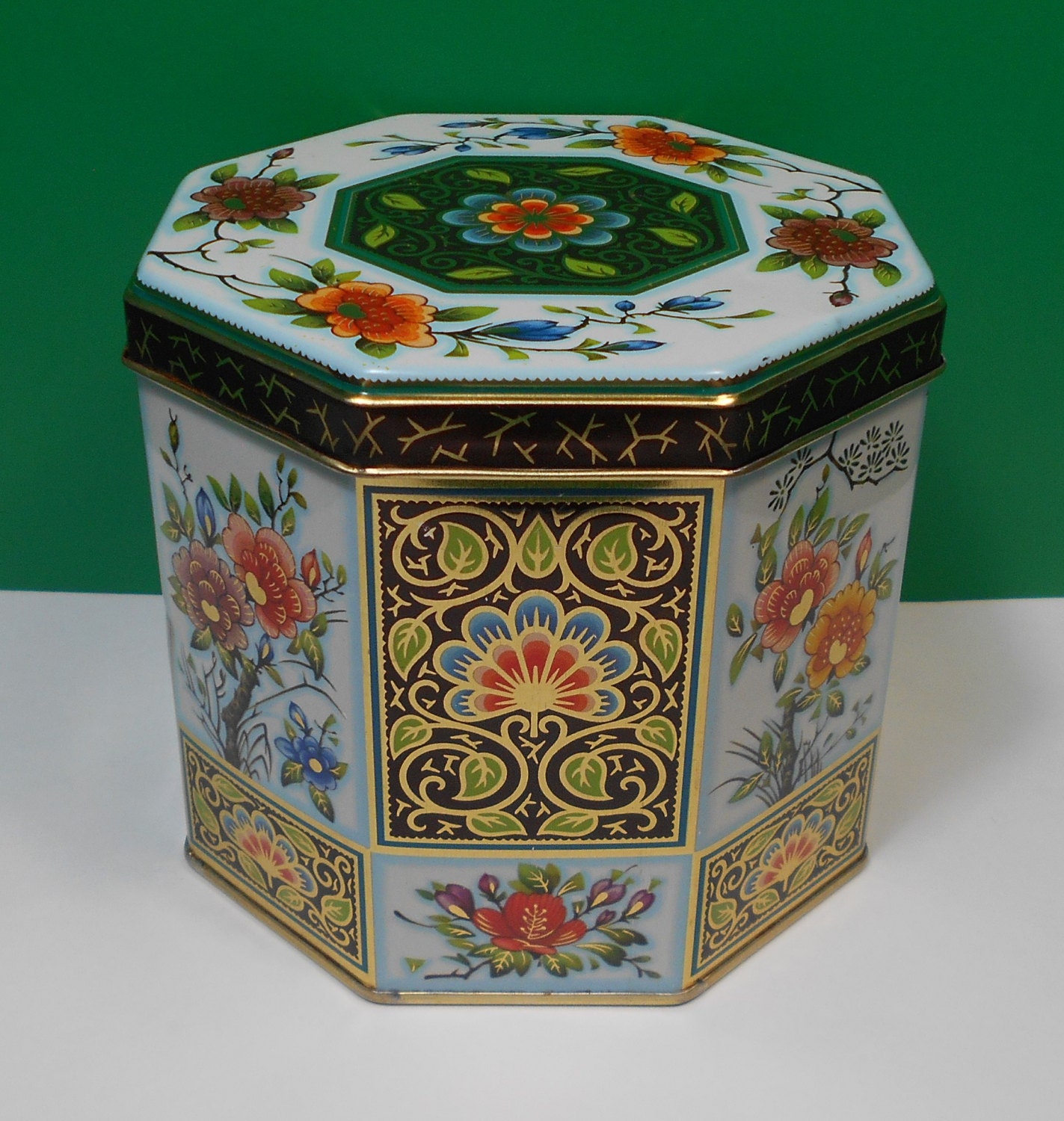 Daher Octagonal Floral Tin – Haute Juice