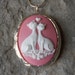 LOCKETStunning Cat Pendant Locket Cats in Love Heart