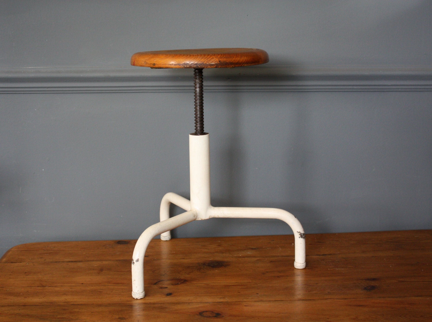 Vintage Antique Industrial Factory Work Stool. – Haute Juice
