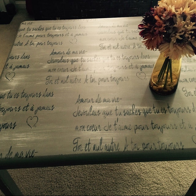 French LOVE LETTER French Sign Reusable STENCIL 5