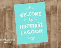 Unique mermaid lagoon related items | Etsy