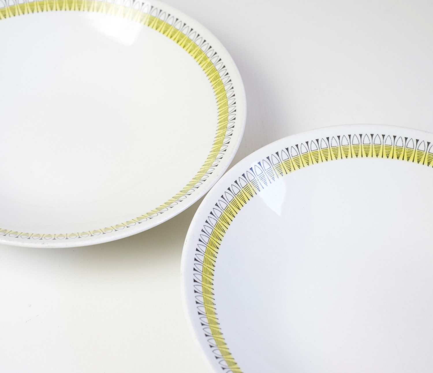 Vintage Swedish Plates Rörstrand Sweden Fresia Deep Plates Soup Plates ...