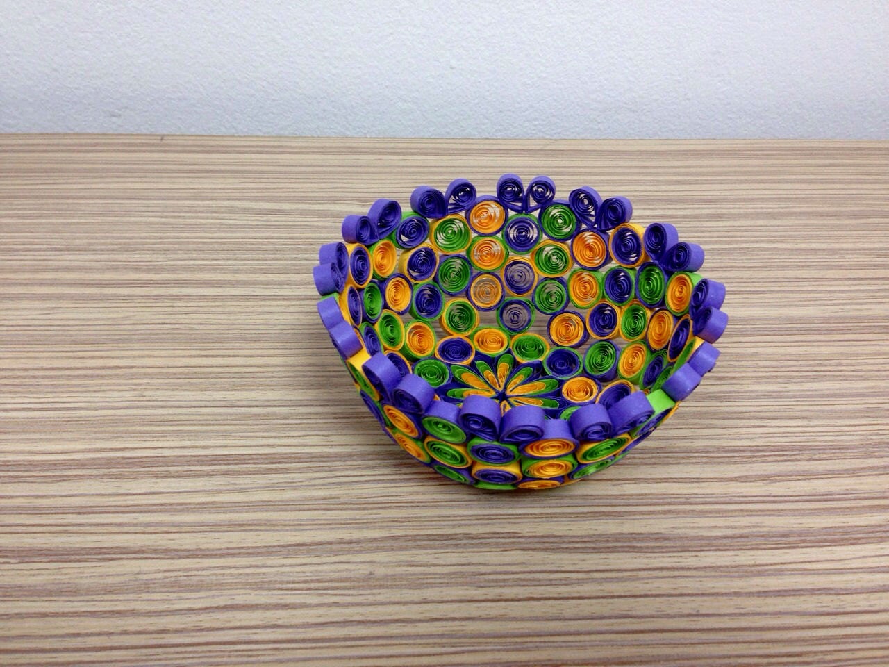 Quilling Purple Basket by SilvyOrigami on Etsy