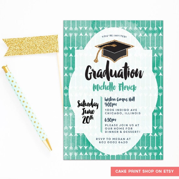 Graduation Invitations Southern Theme Party