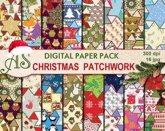 Patchwork paper | Etsy