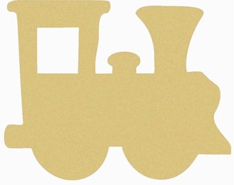 Wood train cutout | Etsy