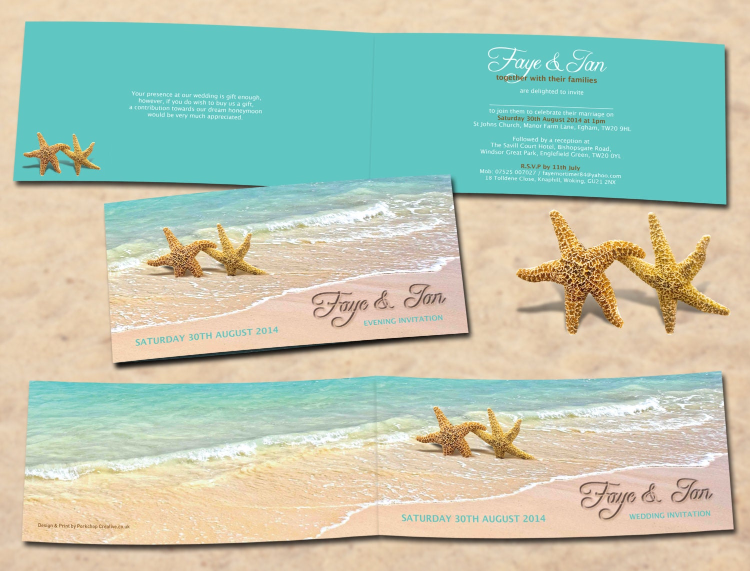 Beach Theme Wedding Invitations Kits Strykerbydesignbags