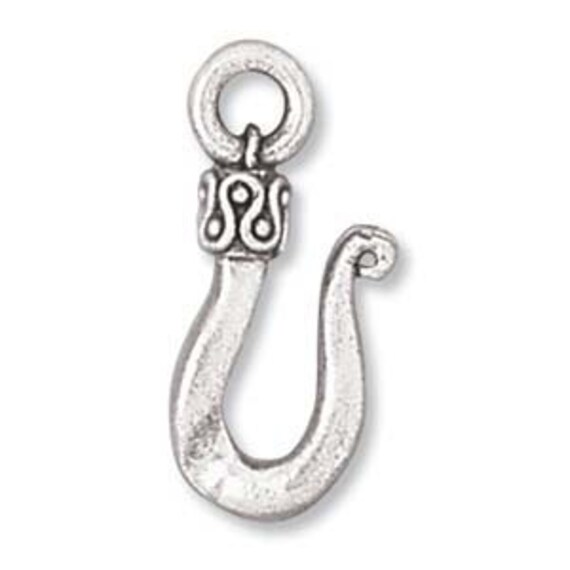Fancy Double Loop Hook and Eye Set Pack 2 Sets Antique