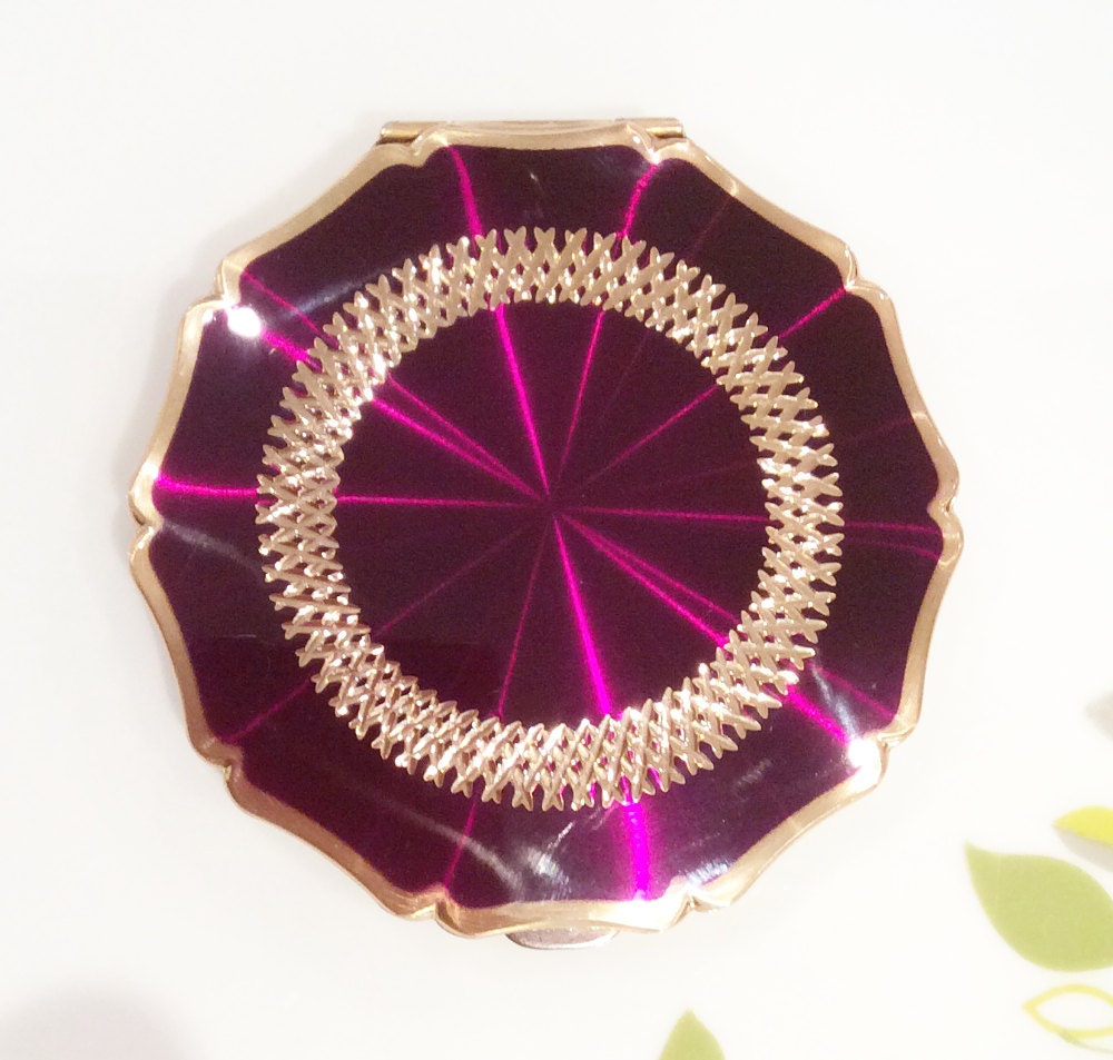 Stratton Powder Compact, Mirror Compact, Convertible Comapct, Metallic ...