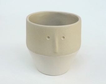 Pottery face mug | Etsy