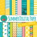 Summer Digital Paper Summer Digital Paper beach
