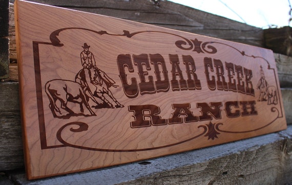 Items similar to Personalized ranch name sign-western welcome sign ...