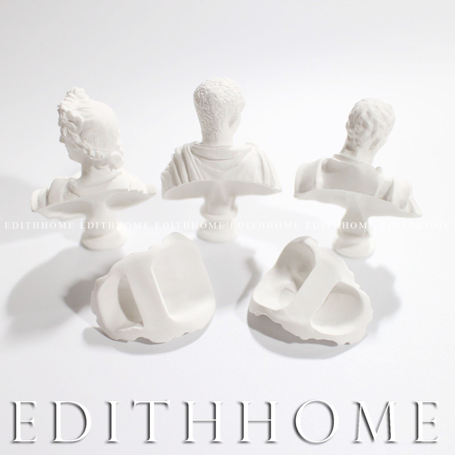 10 Pc Mini Figurines & Statue Resin Sketch Plaster Statue