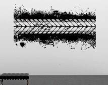 Unique tire tracks stickers related items | Etsy