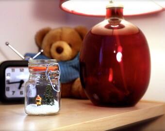 Items similar to Rustic Primitive Winter Barns 8x10 Snow Scene Ohio ...