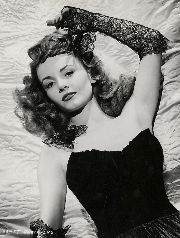 1940 s Era Sultry Actress Rita Hayworth Black And