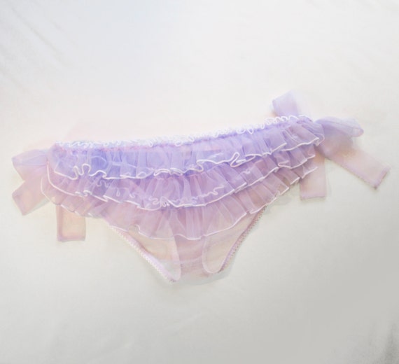 Sheer Ruffled Panties In Nylon Frills Ruffle Knickers