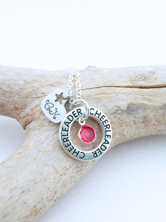 Personalized Cheerleading Gifts Cheer Necklace Cheerleader