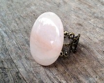 Popular items for pink stone ring on Etsy