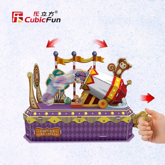 3D Papercraft Moving Model Kit DIY Moving Mechanical Paper